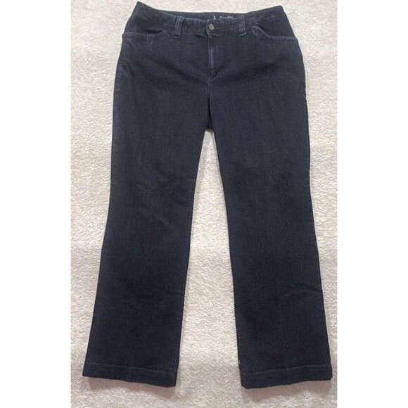 Eddie Bauer | Jeans | Eddie Bauer Curvy Jeans Trouser Wide Leg Dark ...